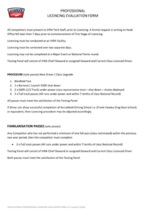 Competitors Forms | International Hot Rod Association Australia